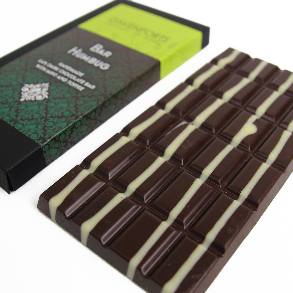 Bar Humbug - Mint & Toffee, Dark Chocolate Bar – Davenport's Chocolates