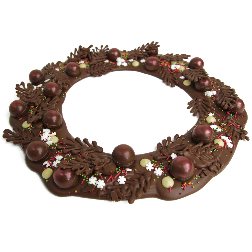Chocolate Christmas Wreath. Make at Home Chocolate Kit – Davenport's ...